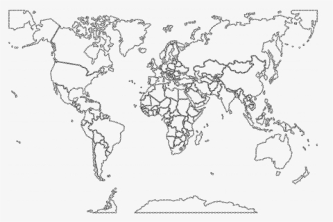 Clip Art Blank World Map - Blank Political Map Of World Pdf , Free ...