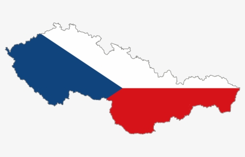 Flag Map Of Czechoslovakia - Czech Republic Flag Country , Free ...