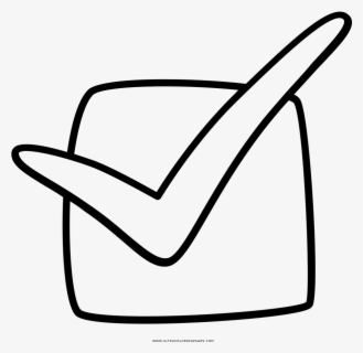 Checkbox Coloring Page - Line Art , Free Transparent Clipart - ClipartKey