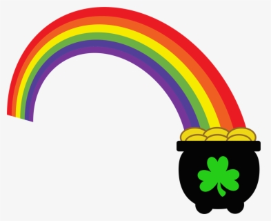 March Clipart Free Best On Transparent Png - Rainbow Pot Of Gold ...