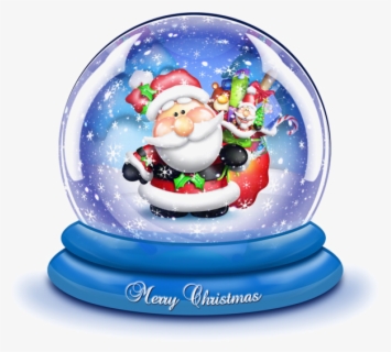 Christmas Tree Snow Globe Transparent Png Clip Art - Christmas Snow ...