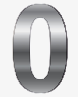 Silver Number Zero Png Transparent Clip Art Image , Free Transparent ...