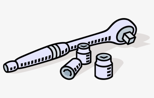 Wrench Clipart Socket Wrench - Ratchet And Sockets Drawing , Free ...