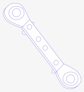 Ratchet Drawing Wrench Transparent Png Clipart Free - Sketch , Free ...