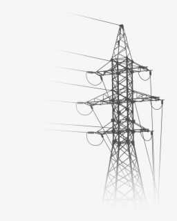 Power Line Drawing At - Electric Tower Transparent Background , Free ...