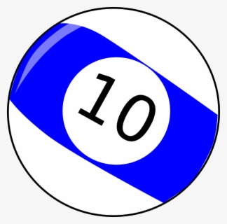 Billiards Clipart 10 Ball - Billiard Ball 10 Vector , Free Transparent ...