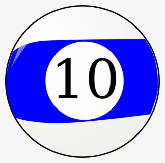 Billiards Clipart 10 Ball - Billiard Ball 10 Vector , Free Transparent ...
