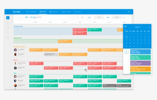 Sling Weekly Schedule Template - Online Scheduling Employee Sling ...