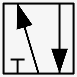 Symbol Two Flow Paths And A Closed Connection , Free Transparent ...