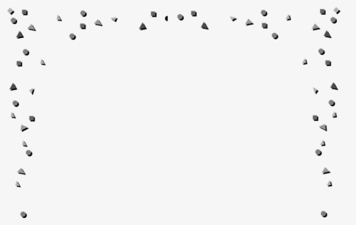 Confetti Border Clipart - Confetti Border Black And White , Free ...