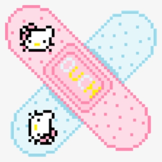 Hello Kitty Band-aid Pixel Art Drawing Adhesive Bandage - Pixel Art ...