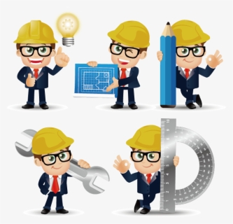 Engineer Clipart Construction Supervisor - Cartoon Construction Foreman ...