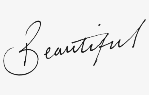 Transparent Cursive Handwriting Clipart - Word The In Cursive , Free ...