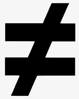 Does Not Equal Clipart - Not Equal Sign Vector , Free Transparent ...