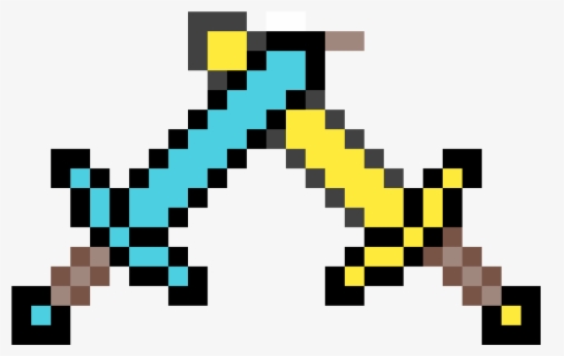 Clip Art Pictures Of Minecraft Swords - Minecraft Iron Sword Png , Free ...