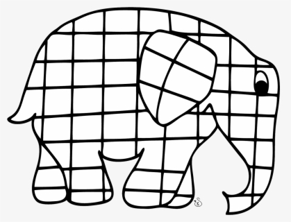 Free Elephant Black And White Clip Art with No Background - ClipartKey