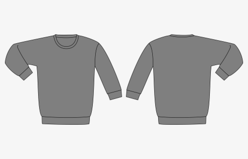 Angle,outerwear,sleeve - Crew Neck Template Png , Free Transparent ...