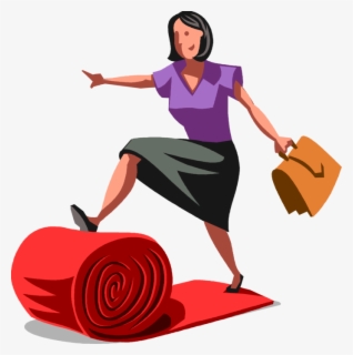 Vector Illustration Of Rolling Out Carpet Rug Floor - Shake Rugs ...