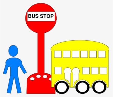 Transparent Bus Station Clipart - Bus Stop Road Signs , Free ...