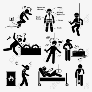 Stickman Safety Warning - Workplace Injuries , Free Transparent Clipart ...