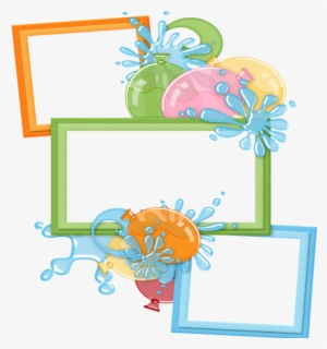 Water Play Clipart Borders - Water Drop Border Frame , Free Transparent ...