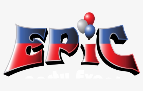 Cropped Full Epic Party Events Logo White Letters Clipart - Epic Party ...