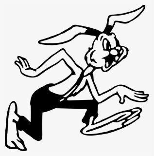 Black - Clip - Art - Rabbit Running Clip Art , Free Transparent Clipart ...