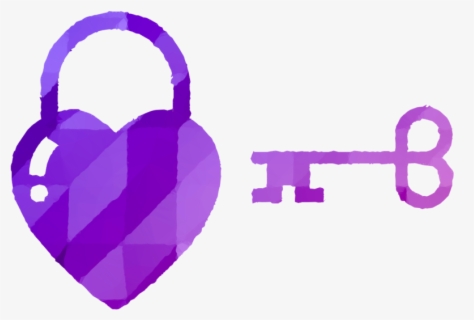 Key Clipart Purple - Lock And Key Stickers , Free Transparent Clipart ...