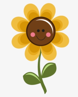 Free Happy Sunflower Clip Art with No Background - ClipartKey