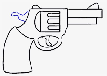 Gun Drawing , Transparent Cartoons - Aesthetic Drawings Outline , Free ...