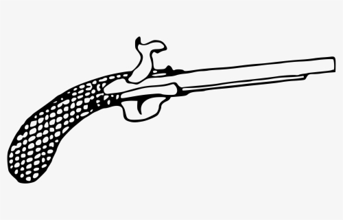 Flintlock Pistol Firearm Rifle - Flintlock Pistol Clipart Transparent ...