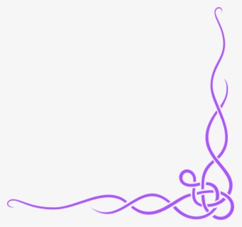 Transparent Swirls Clipart - Bottom Right Corner Border , Free ...