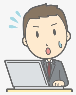 Sad User Big Image - Clip Art Sad Computer , Free Transparent Clipart ...