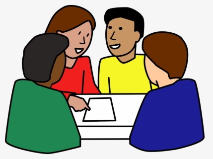 Students Clipart Student Group Discussion - Small Group Discussion ...