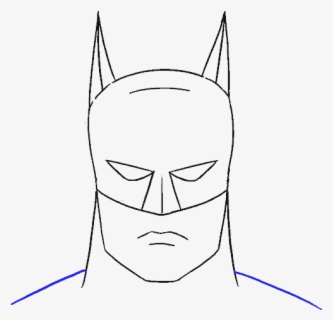Clip Art Batman Outline Drawing - Illustration , Free Transparent ...