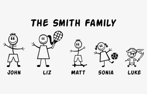 Family Car Sticker Decals - Family Clipart Png Transparent Sticker ...