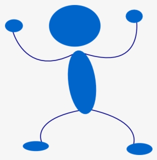 Stickman Angry Free Vector - Blue Stickman Transparent Background ...