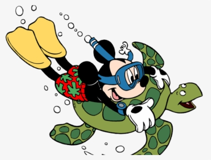 Swimming Transparent Cartoon - Png Transparent Background Mickey Mouse ...