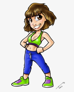Zumba Cartoon Png File , Free Transparent Clipart - ClipartKey