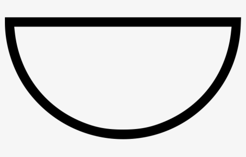 Clipart Table Half Circle - Semi Circle Line Drawing , Free Transparent ...