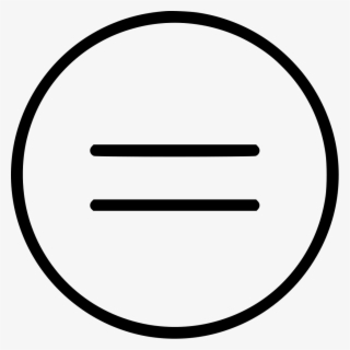 Circle Shape Equal Sign Symbol - Circle , Free Transparent Clipart ...