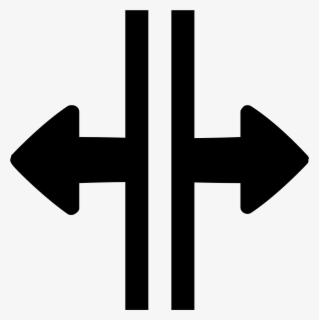 Cross Divider Clipart - Split Vertical Icon , Free Transparent Clipart ...