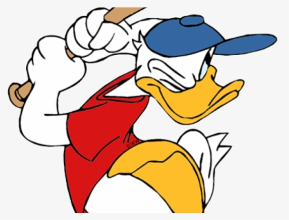 Donald Duck Playing Baseball - Football Kick Png Gif , Free Transparent ...