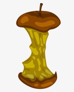 Transparent Rotten Apple Clipart - Apple Core Clip Art , Free ...