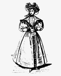 Collection Of Free Bernouse Clipart 1830s - France Fashion Png , Free ...