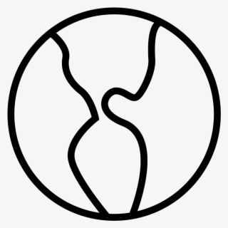 Earth Icon" - Line Art , Free Transparent Clipart - ClipartKey
