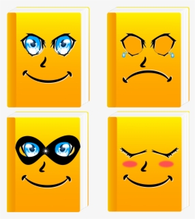 Emoticon Buku Clipart Emoticon Smiley Clip Art - Book , Free ...