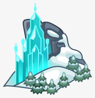 Pink Plastic Castle - Club Penguin Castle , Free Transparent Clipart ...