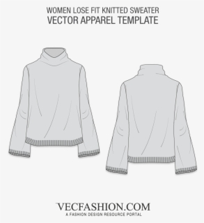 Sweater Vector - Knit Sweater Design Template , Free Transparent ...