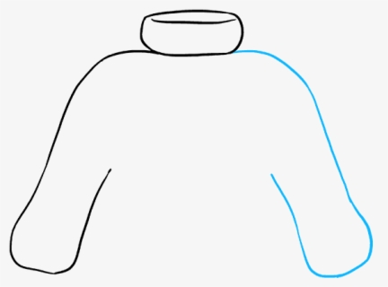 How To Draw A Sweater - Line Art , Free Transparent Clipart - ClipartKey